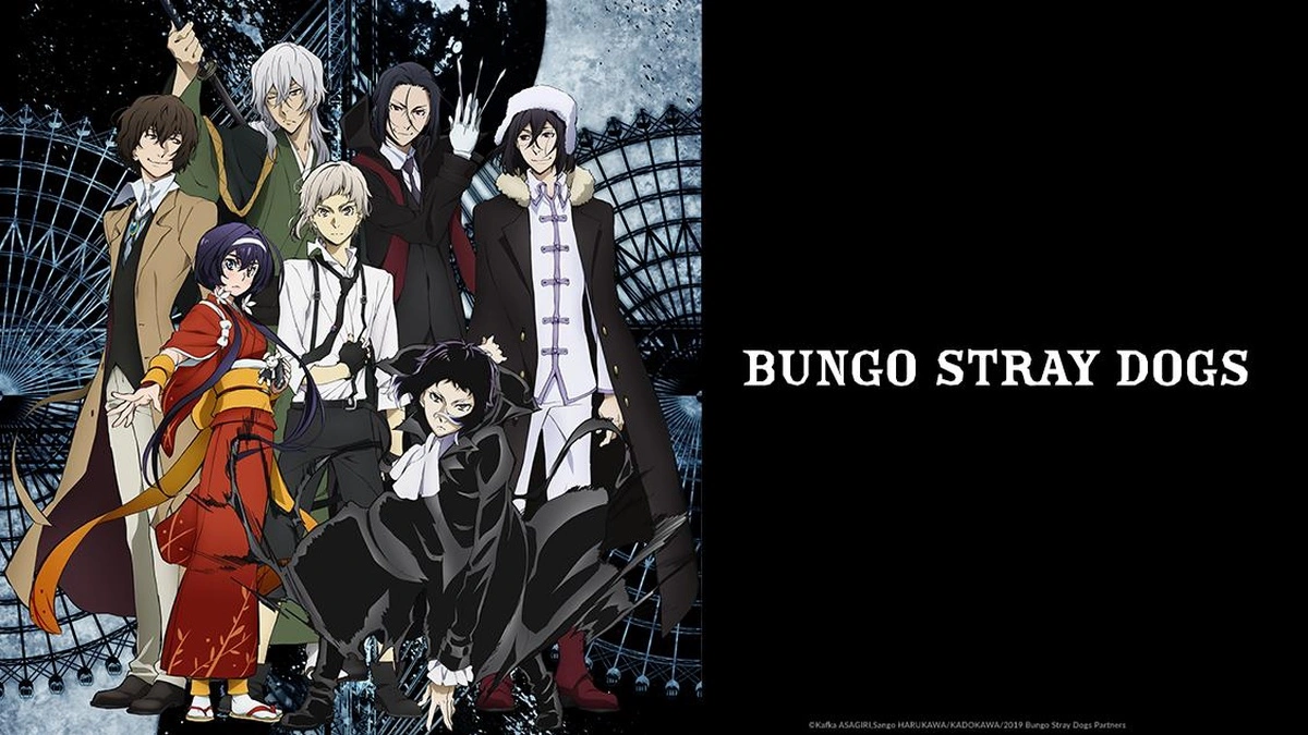 Os personagens de Bungo Stray Dogs